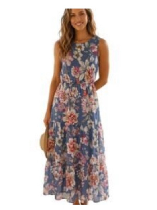 Lara G. | Dresses | Lara G By Lara Guidotti Floral Silk Blend Maxi ...